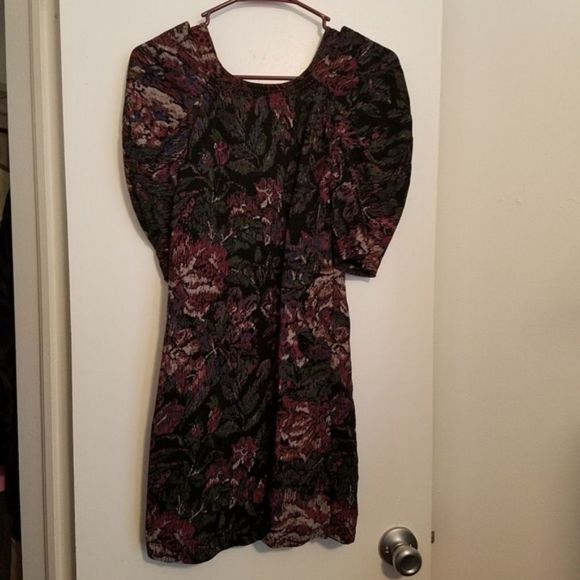Ecote | Dresses | Button Back Puff Mutton Sleeve Mini Dress | Poshmark